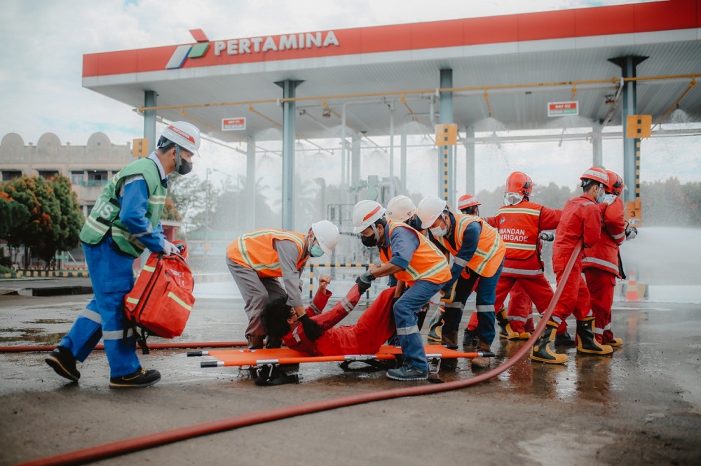 Pertamina IT Lhokseumawe Gelar Sosialisasi dan Simulasi Keadaan Darurat Untuk Warga Lingkungan
