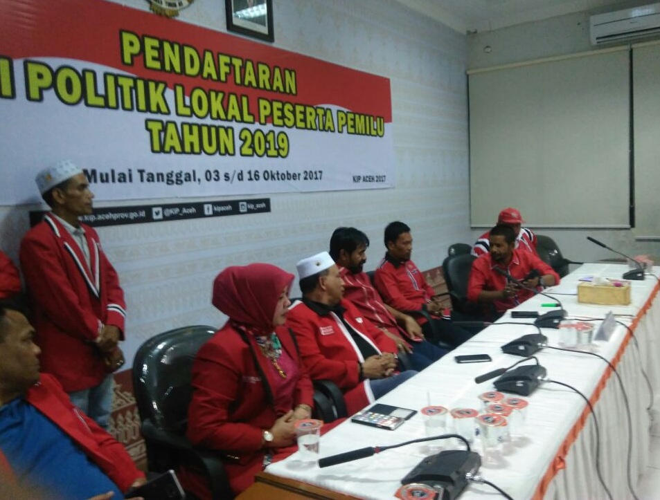 Hari Terakhir, Partai Aceh dan Partai Gabthat Resmi Mendaftar ke KIP Aceh