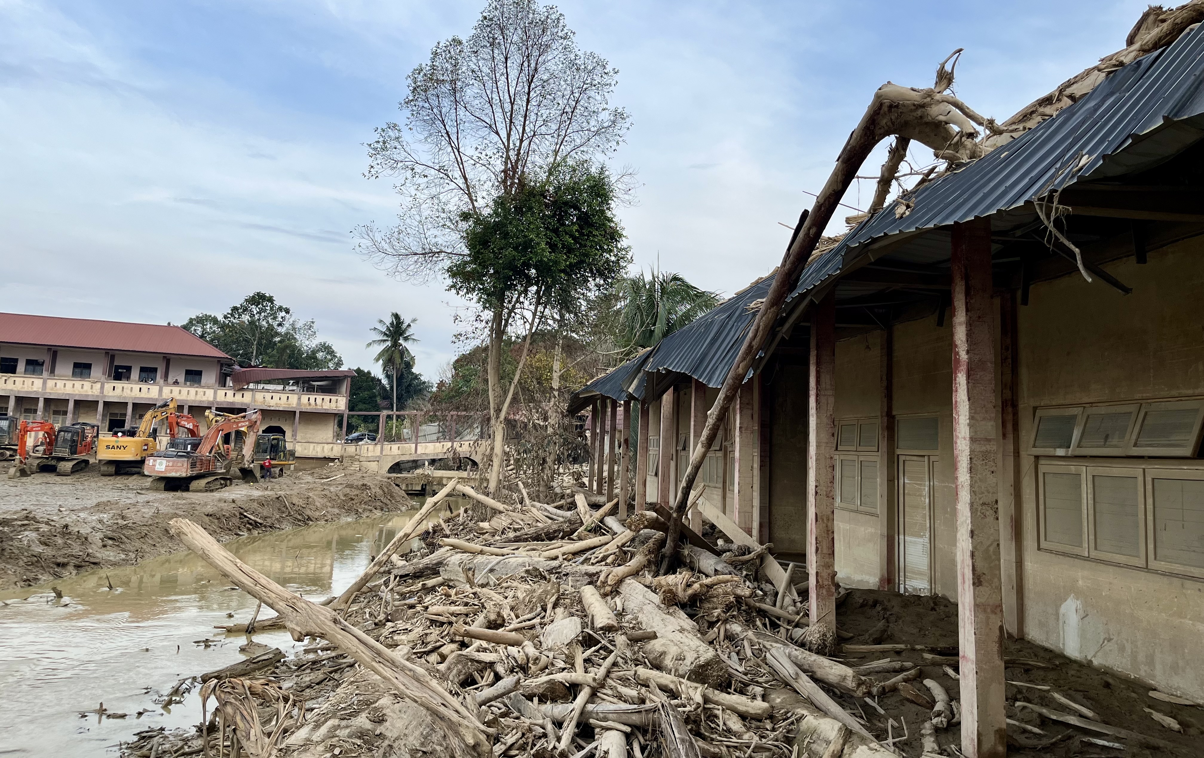 Usai Diberi Nomor, Kayu Gelondongan di Dayah Darul Mukhlisin Aceh ...